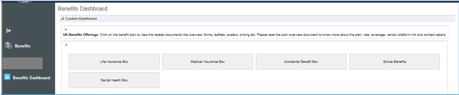 Integrating a Customized Dashboard into Oracle Benefits Self-Service