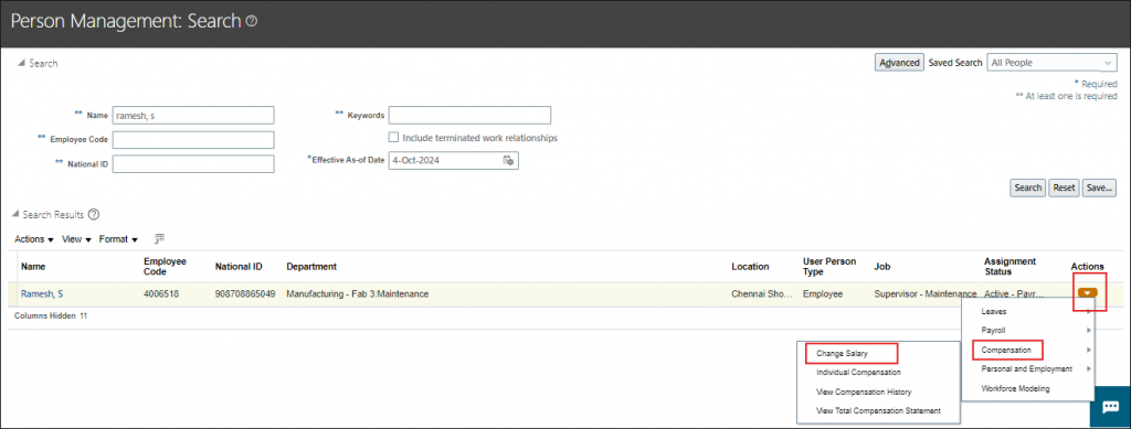 Setting Up A Rates-Based Salary Basis | Oracle HCM Cloud
