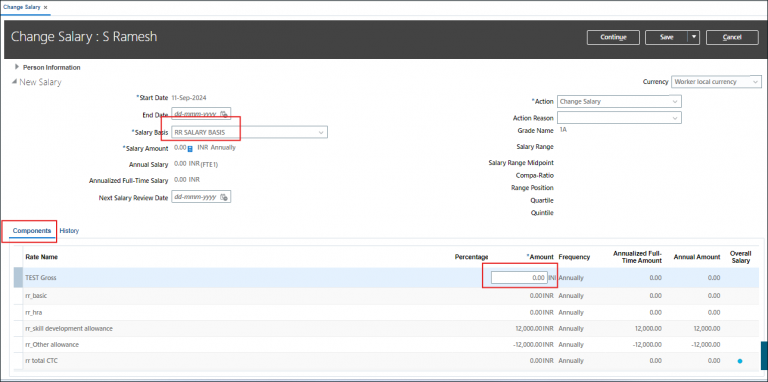 Setting Up A Rates-Based Salary Basis | Oracle HCM Cloud