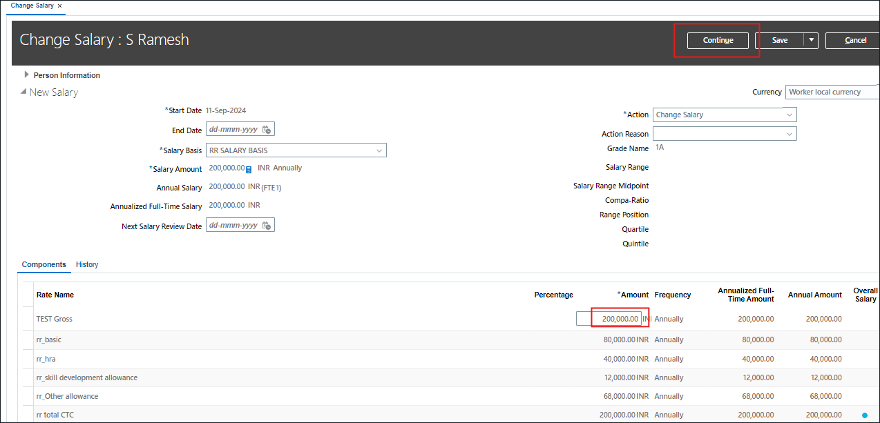Setting Up A Rates-Based Salary Basis | Oracle HCM Cloud