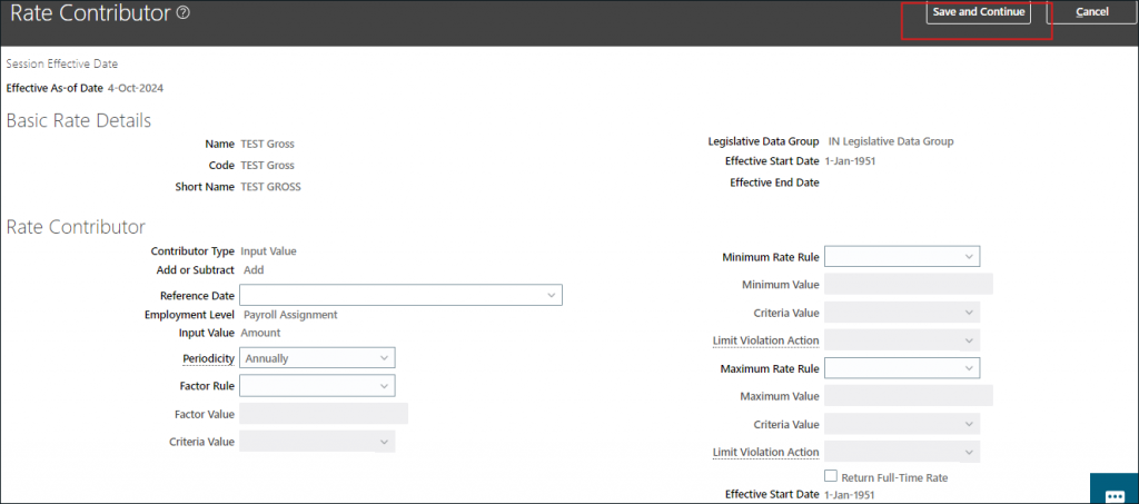 Setting Up A Rates-Based Salary Basis | Oracle HCM Cloud