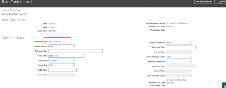 Setting Up A Rates-Based Salary Basis | Oracle HCM Cloud