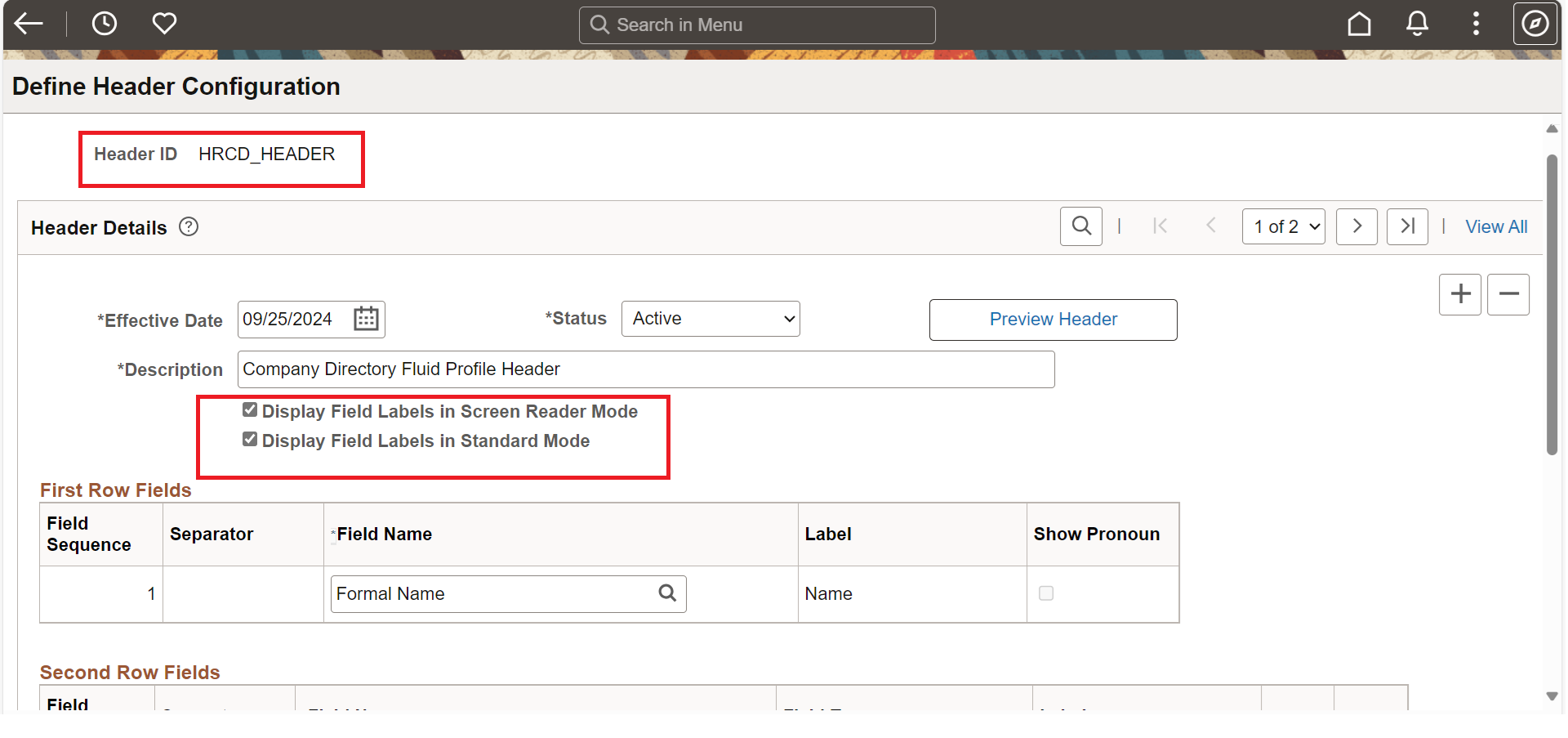 PeopleSoft HCM PUM 49 | Enhancing Employee Header Display