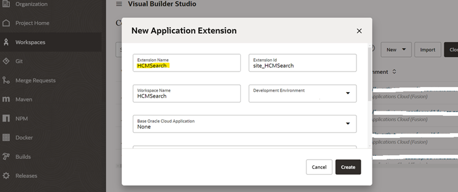 Creating Extensions for Oracle Cloud Apps using VB Studio