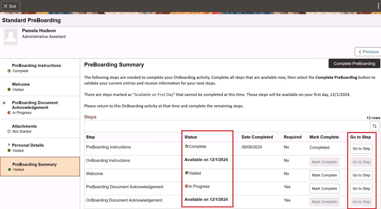 Pre-Boarding: Enabling Employees to Complete Tasks Before Joining - PeopleSoft HCM Update Image 50