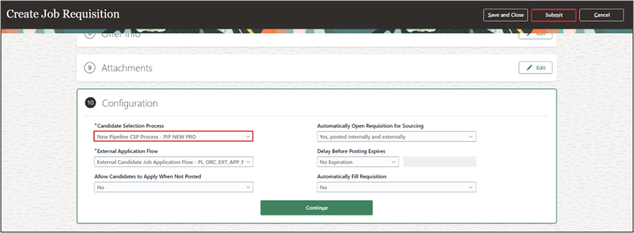 Setup and Usage of the Pipeline Requisition