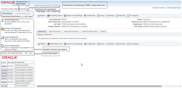 PeopleSoft Workcenters