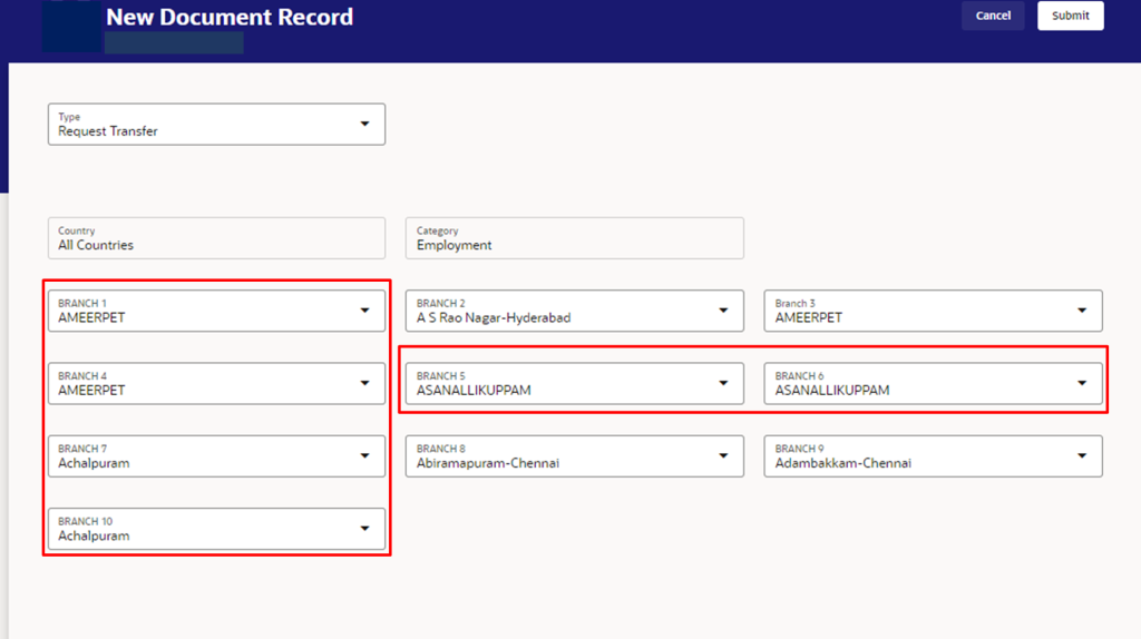 Creating a Validation for DFF Fields in Document of Record Using Visual Builder Studio - Oracle ...