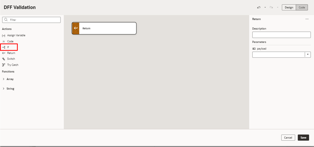Creating a Validation for DFF Fields in Document of Record Using Visual Builder Studio - Oracle ...