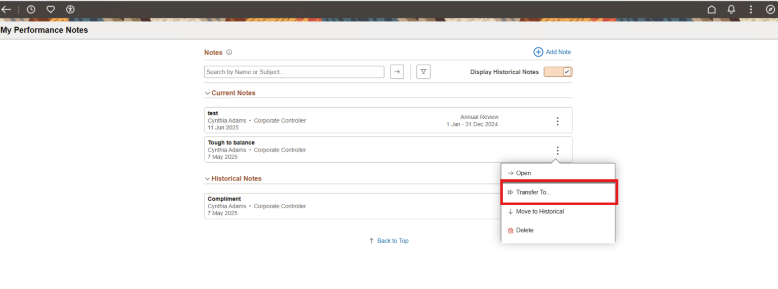 Fluid Performance Notes in PeopleSoft HCM PUM 52